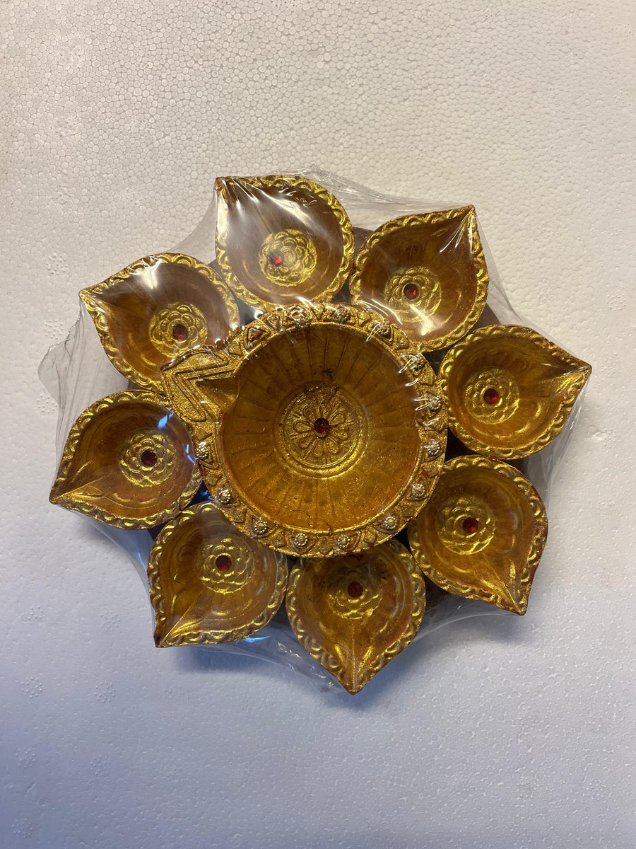 Fancy Diya Plate 9 pcs – Sara Foods