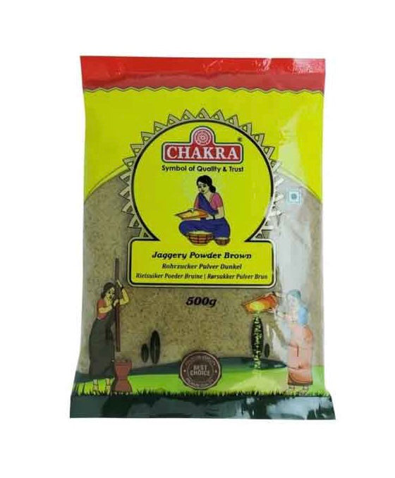 Chakra Jaggery Powder Brown 500g – Sara Foods